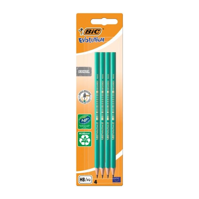 BIC MATITA EVOLUTION ORIGINAL ASTUCCIO 4PZ - Il Portico Cartolibreria