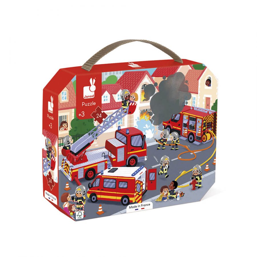 VALIGETTA PUZZLE 24PZ POMPIERI - Il Portico Cartolibreria