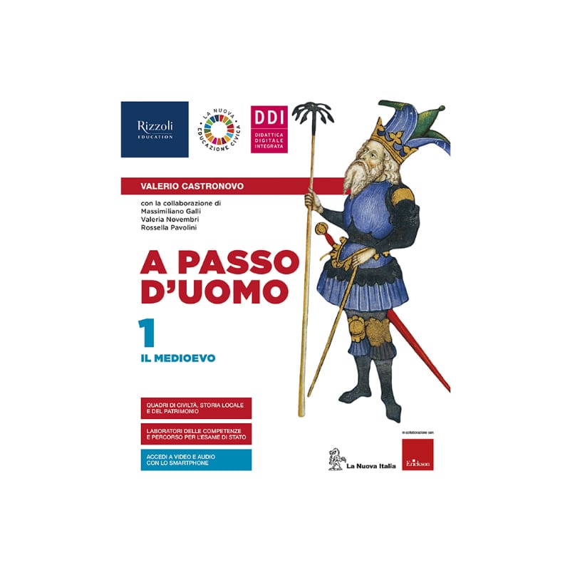A PASSO D'UOMO 1 + EDUCAZIONE CIVICA 9788830209534 - Il Portico Cartolibreria